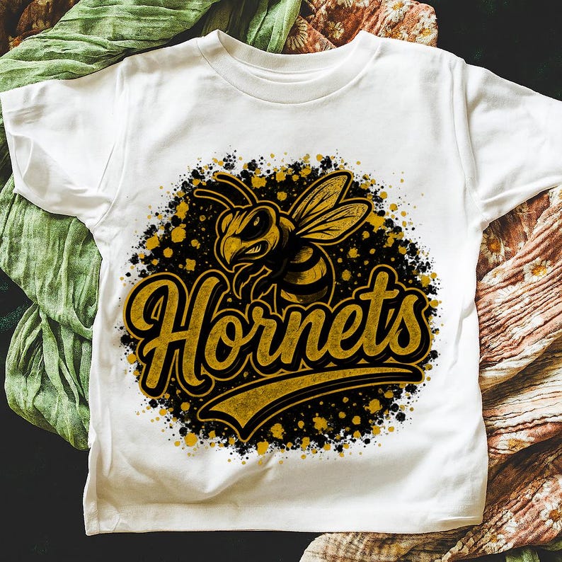 Black Gold Hornets PNG, Hornet Mascot Png Sport Png Football Baseball ...