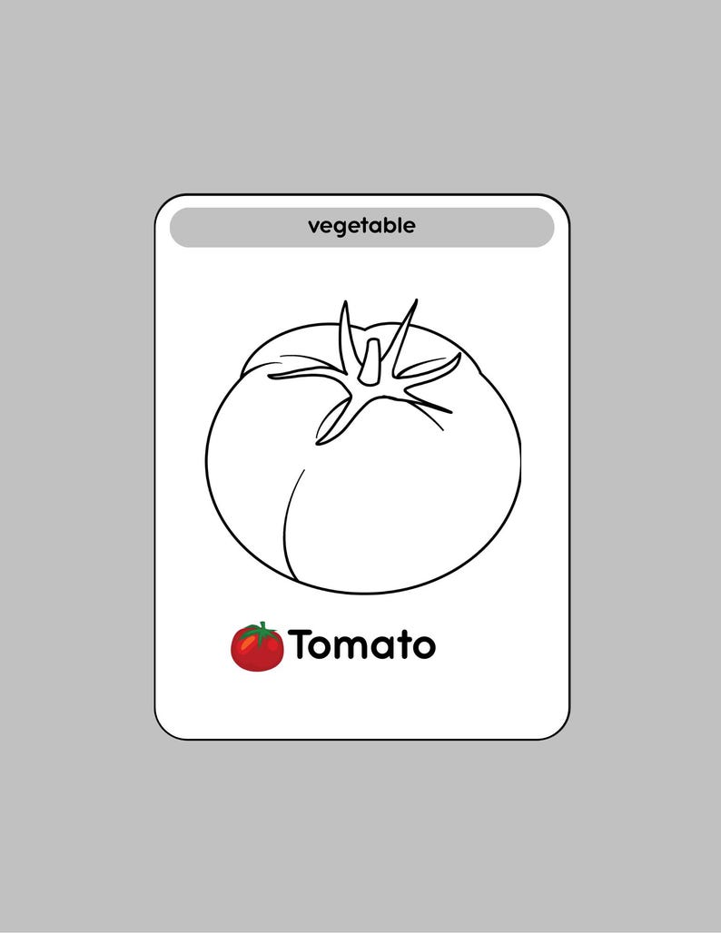Fruits & Vegetables Coloring Book for Kids: 20 Fun Pages (PDF Download ...