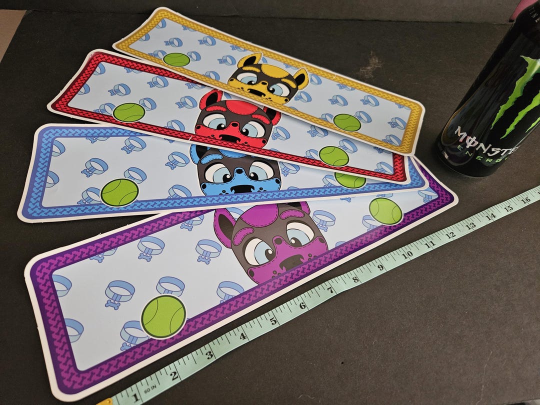 Pup Play Pup Hood Diaper Panel Sticker - Choose Yellow, Red, Blue, or ...