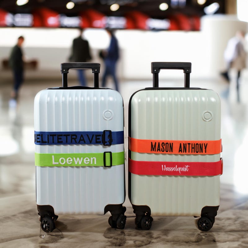 Personalised Luggage Strap - Etsy UK