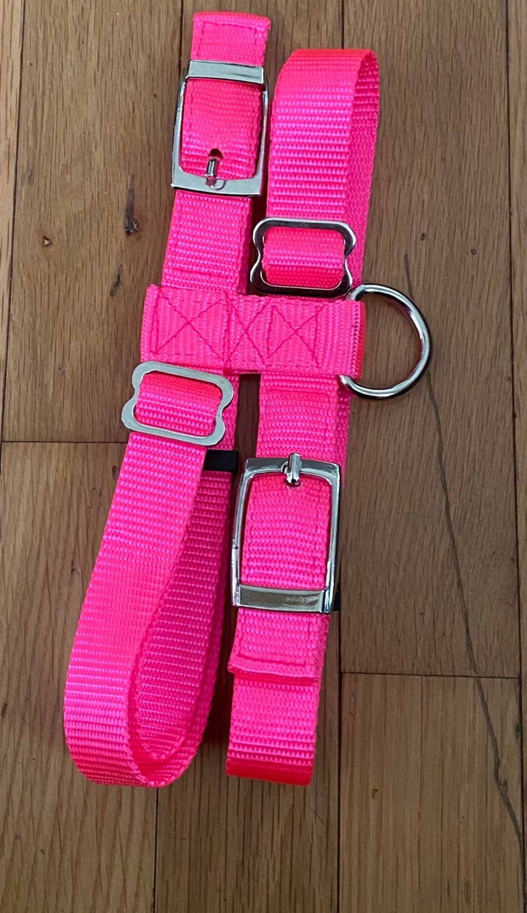 Adjustable Hog PIG Harness With Leash Double Bar Buckle Easy Fit Tiny ...