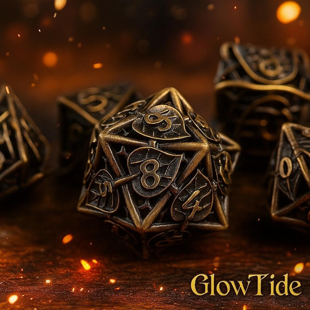 Dices, Metal Dice, Dnd, Pathfinder, Medieval, D20, D12, D10, Dandd ...