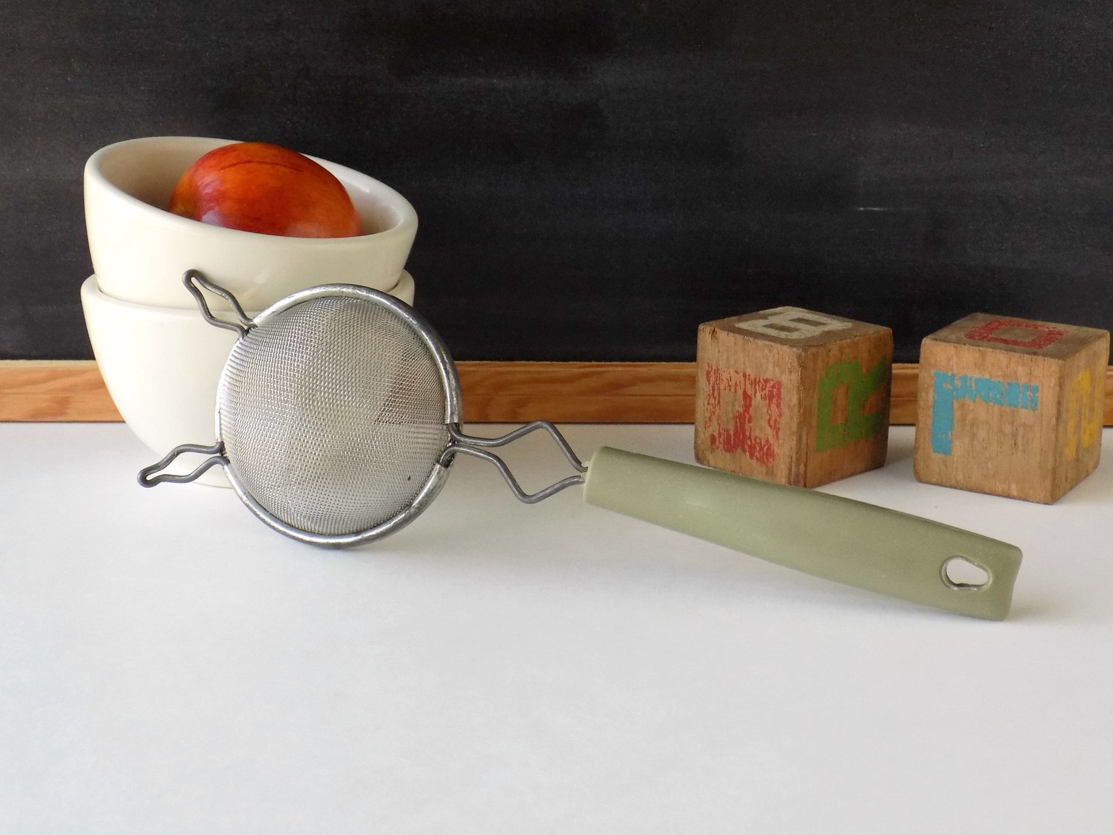 Farmhouse Kitchen Wire Mesh Strainer. Kitchen Sieve. Rustic - Etsy