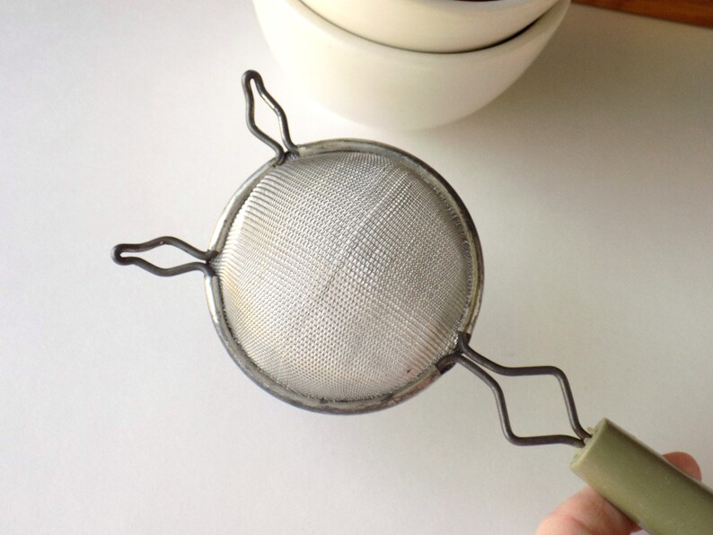 Farmhouse Kitchen Wire Mesh Strainer. Kitchen Sieve. Rustic - Etsy