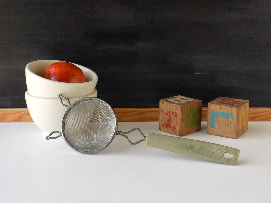 Farmhouse Kitchen Wire Mesh Strainer. Kitchen Sieve. Rustic Kitchen ...