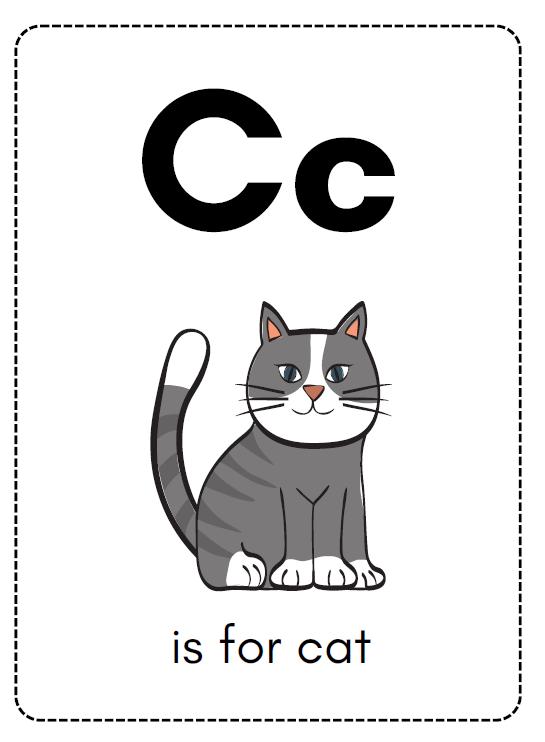 Alphabet Flash Cards for Kids – A to Z Printable Learning Cards ...
