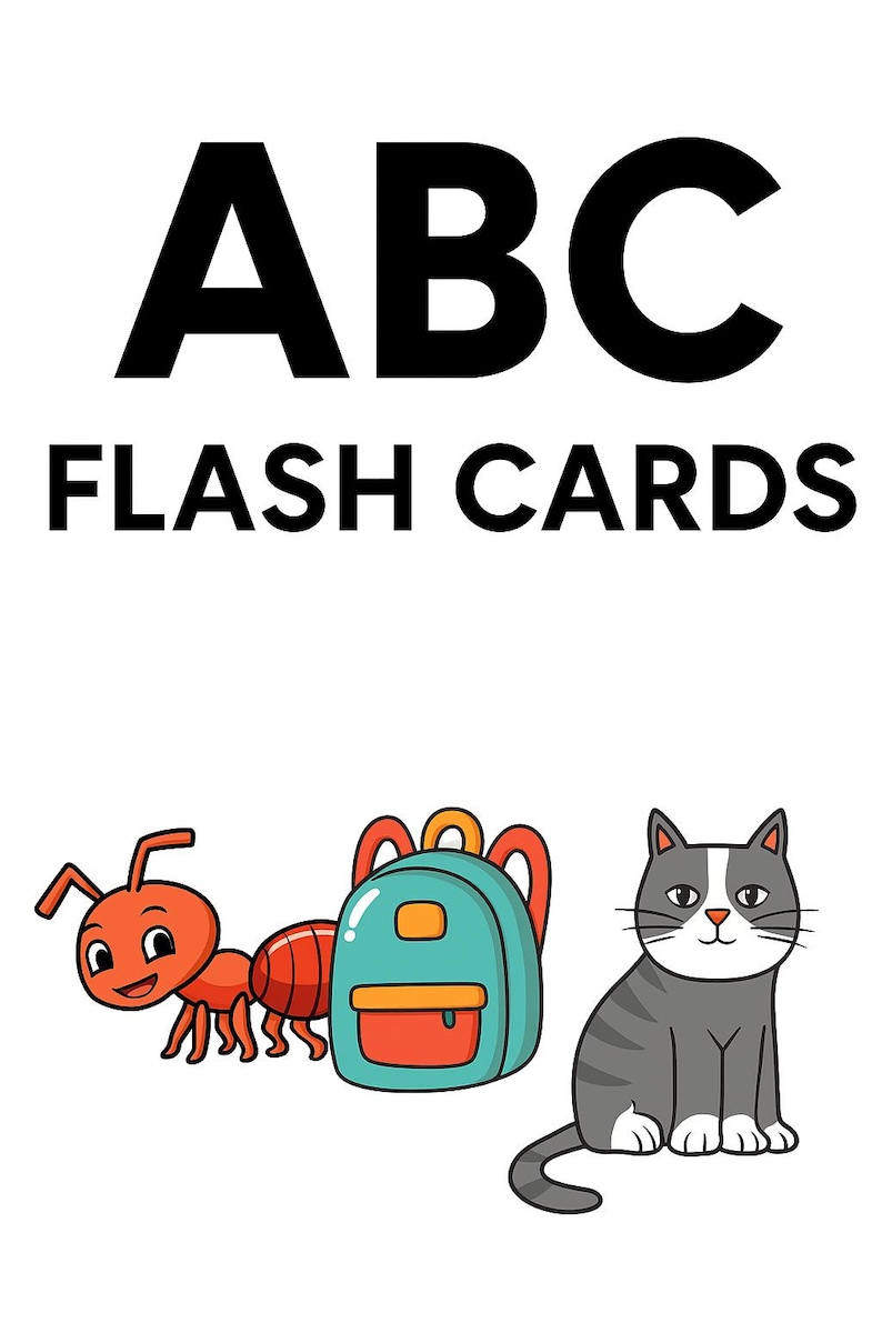 Alphabet Flash Cards for Kids – A to Z Printable Learning Cards ...