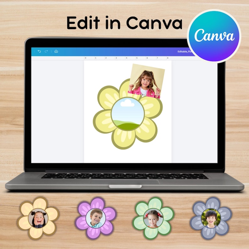 Editable Student Photo Frame Printable, Flower Frame Classroom Display ...