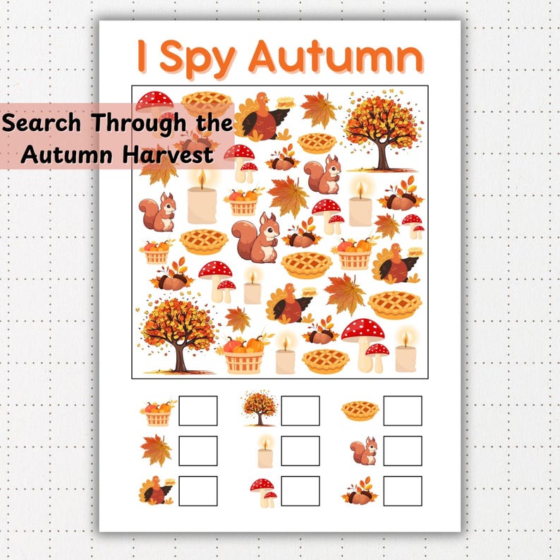 I Spy Seasons Printable Game Bundle – Spring, Summer, Fall, Winter ...
