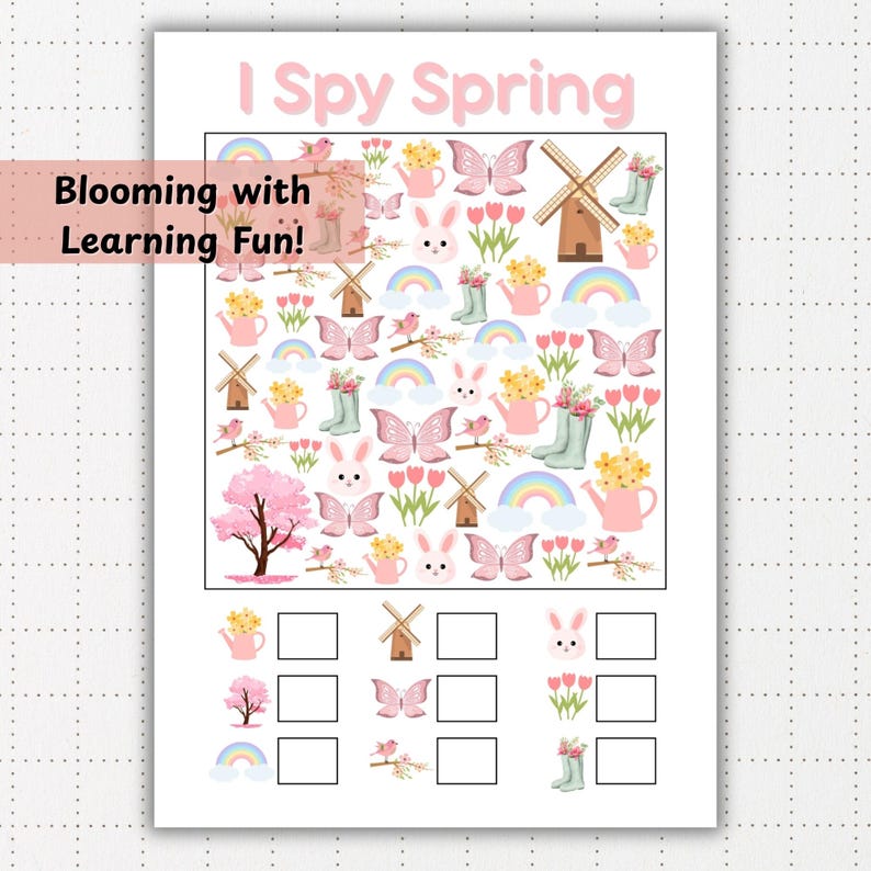 I Spy Seasons Printable Game Bundle – Spring, Summer, Fall, Winter ...