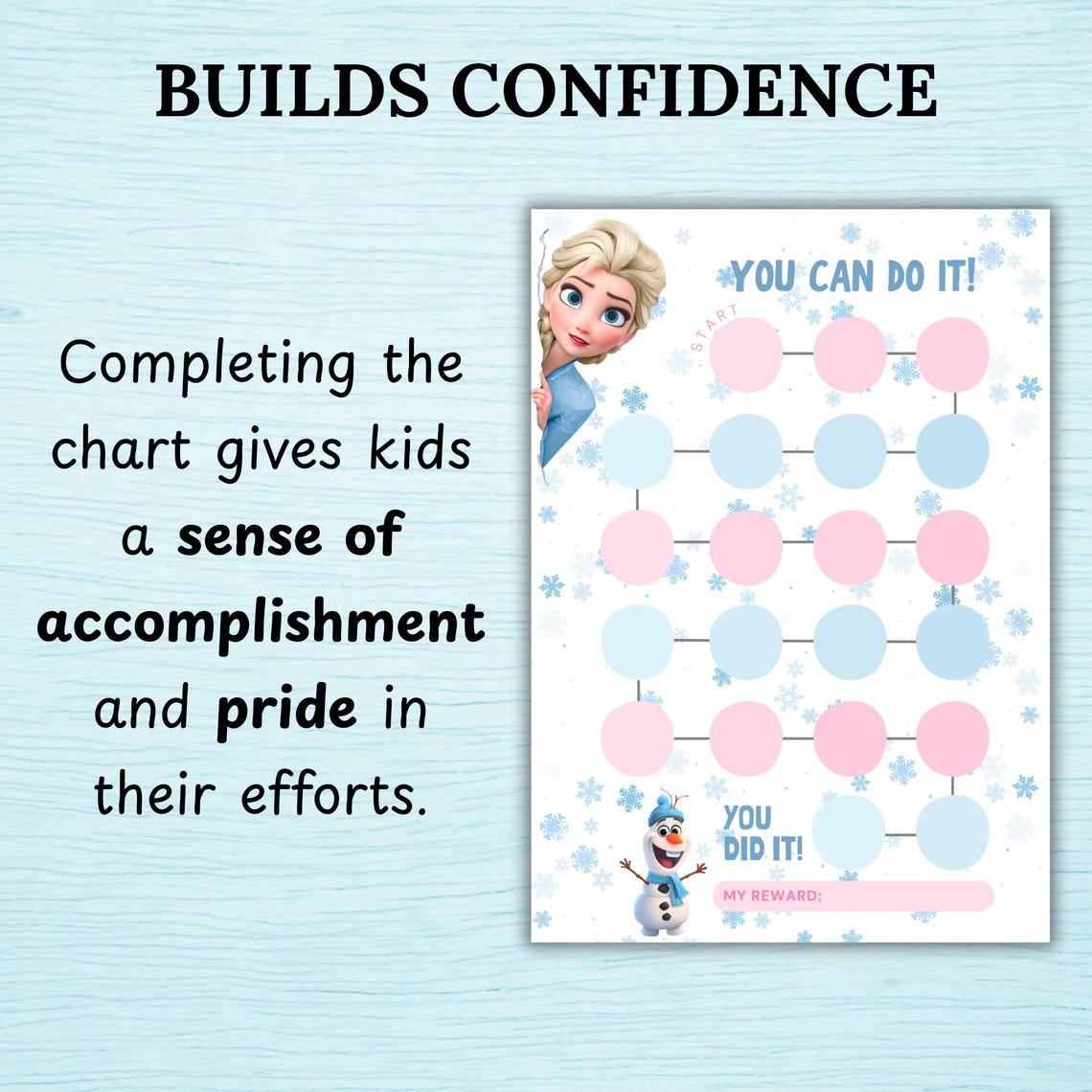 Reward Chart, Frozen Reward Chart Kids Printable, Toddler Reward Chart ...