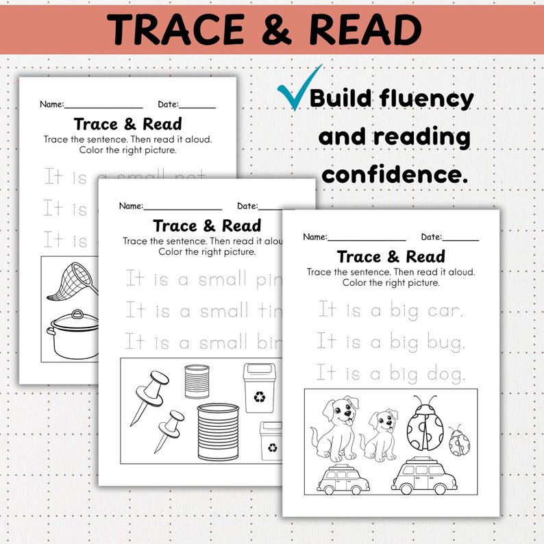 Printable CVC Word Worksheet Bundle: 70-page Phonics Activities (PDF ...