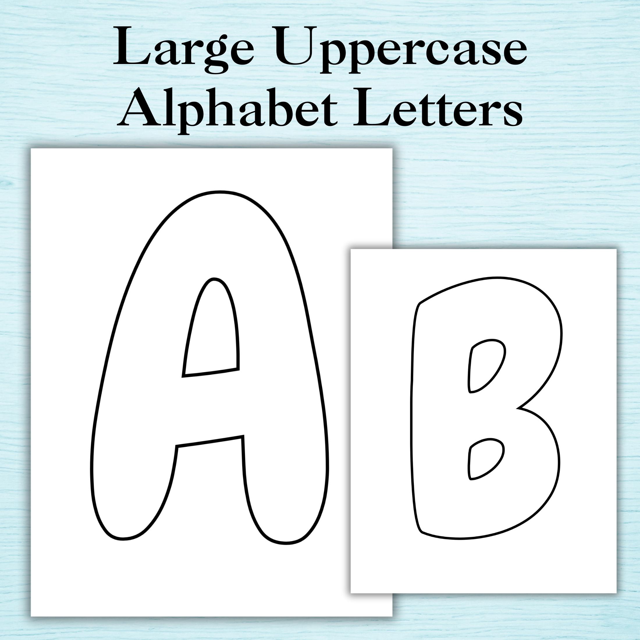 Printable Bulletin Board Large Bubble Letter, A-Z Alphabet (PDF) - Etsy