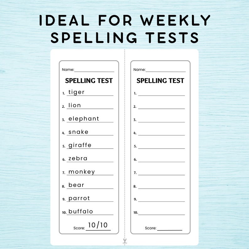 Spelling Practice Sheets Printable , Homeschool & Classroom Writing and ...