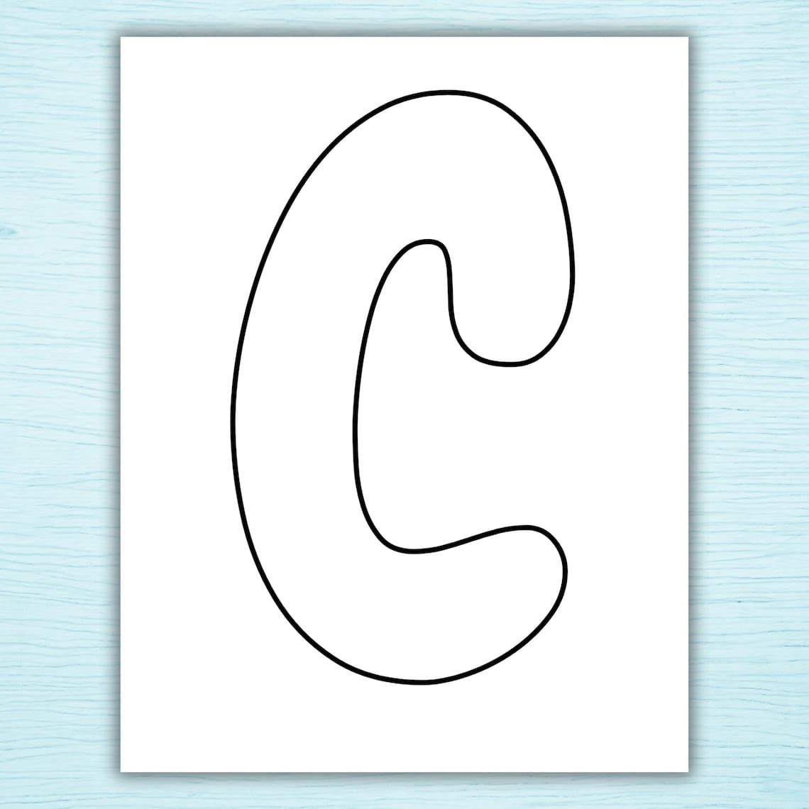 Printable Bulletin Board Large Bubble Letter, A-Z Alphabet (PDF) - Etsy