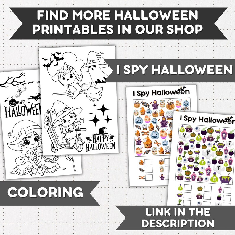 Watercolor Halloween Memory Game: 40 Matching Cards (A4 PDF) - Etsy