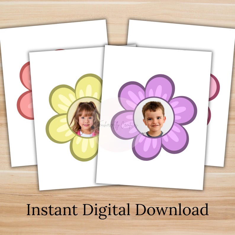 Editable Student Photo Frame Printable, Flower Frame Classroom Display ...