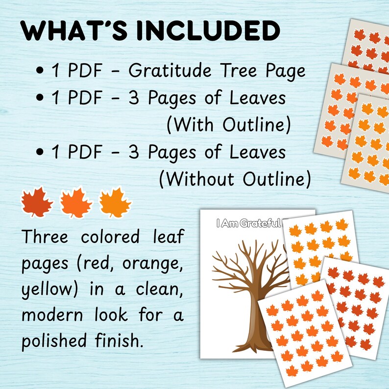 Thanksgiving Thankful Tree Printable, Fall Classroom Activity, I Am ...