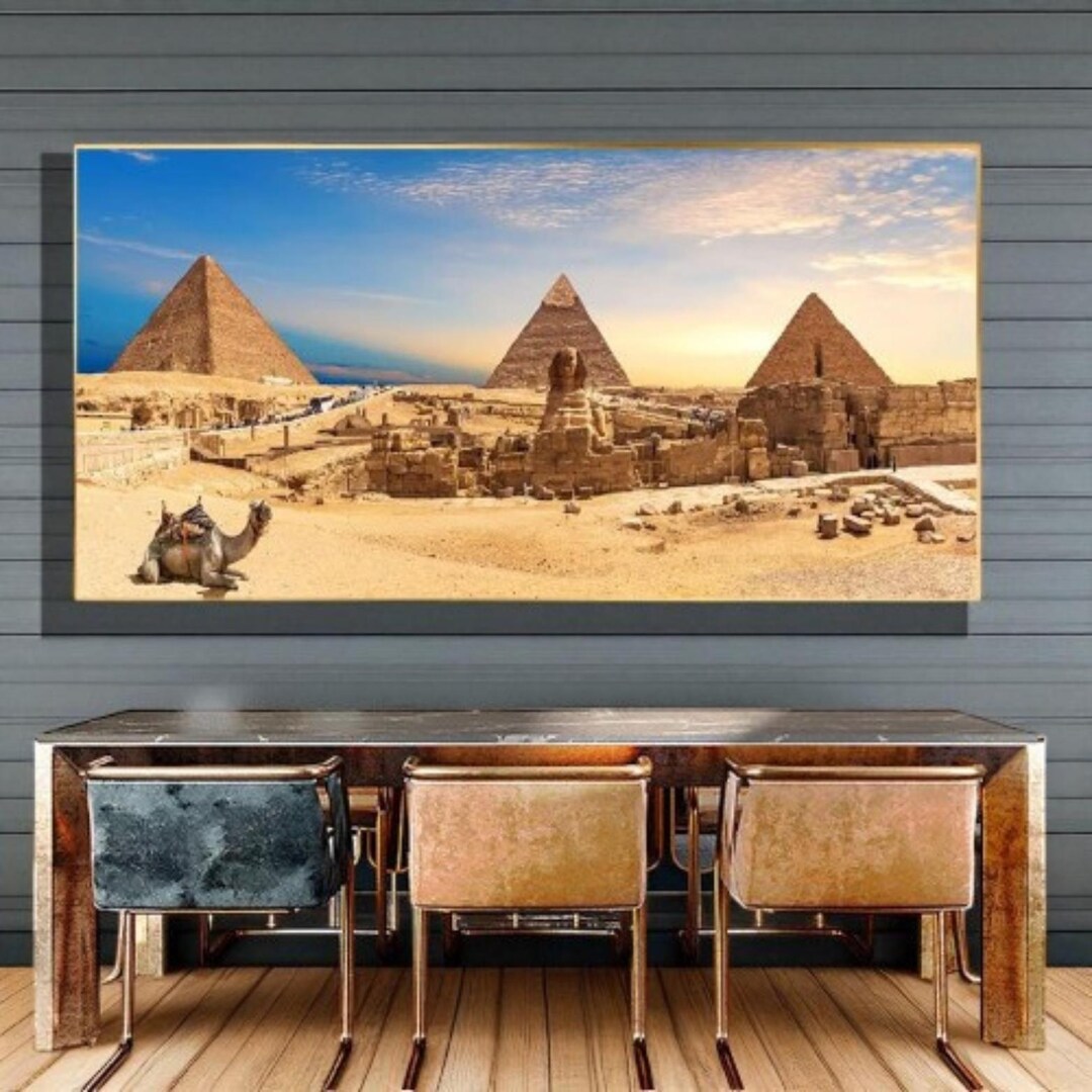 Alexandria Egypt Pyramids Canvas Print: City Landscape Wall Art (no ...