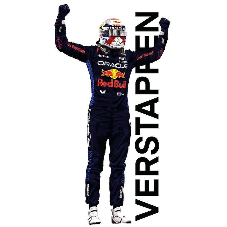 Formula One (f1) Red Bull - Max Verstappen Prints - Etsy