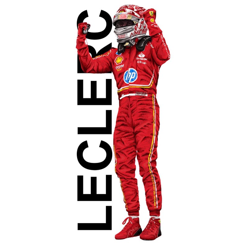 Formula One (f1) Ferrari - Charles Leclerc Prints - Etsy