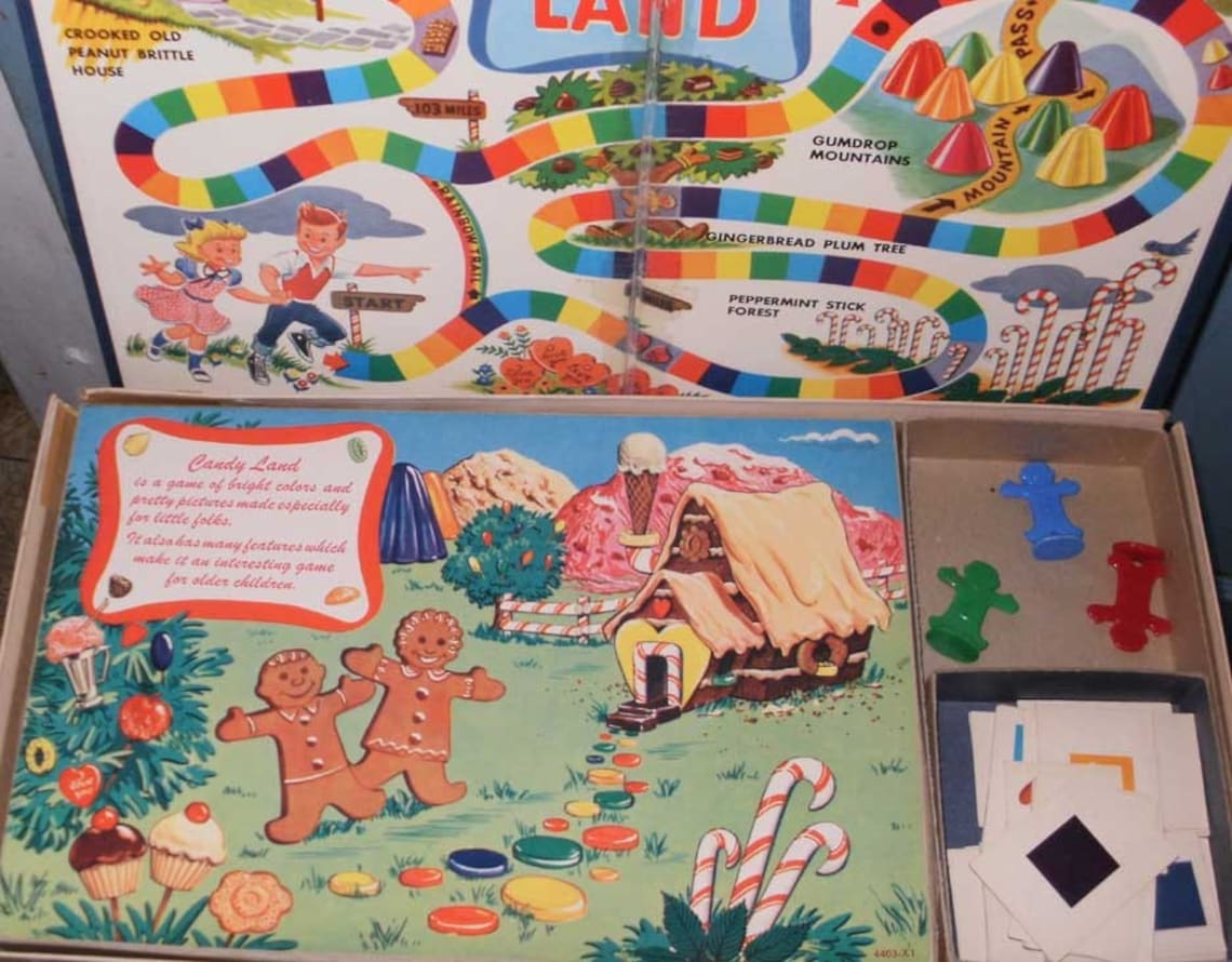 CANDYLAND Game 1949 original Candy Land Board Game | Etsy