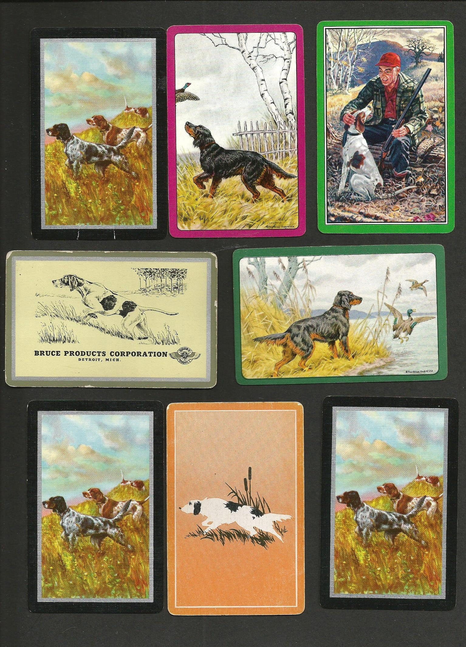 Vintage Hunting DOGS & Game Birds Playing Trading Swap Cards | Etsy