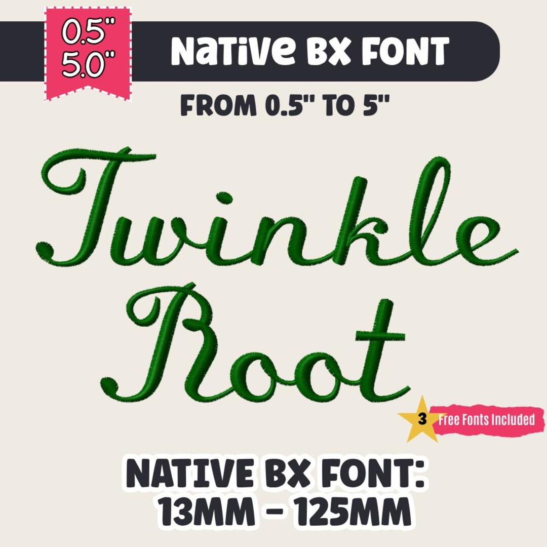 Bx Native Fonts Embroideryfont Downloadable Embroidery Machine Designs ...