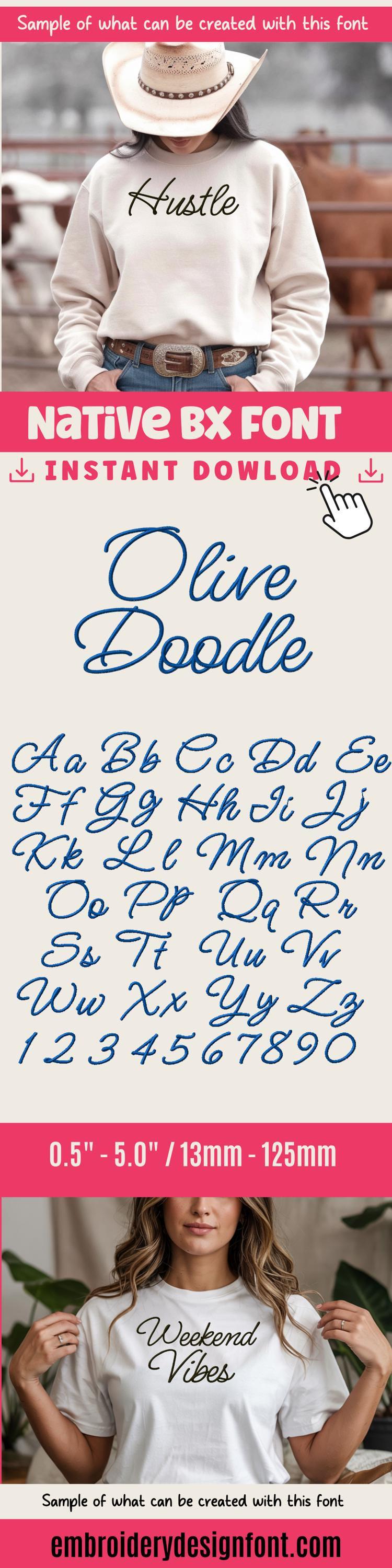 Bx Native Fonts Embroideryfont Downloadable Embroidery Machine Designs ...