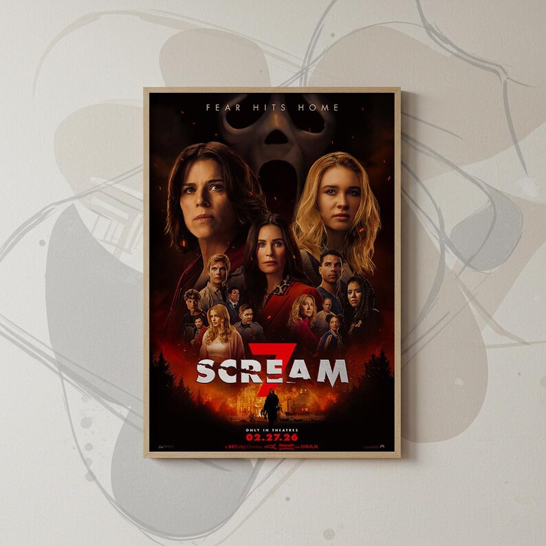 Affiche du film Scream 7 (2026) | Toile imprimée | Décoration murale ...