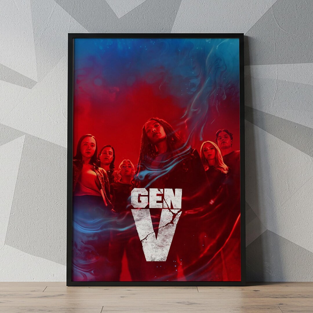 Gen V (2023) Movie Poster| Movie Canvas | Wall Art| Poster Unframed ...