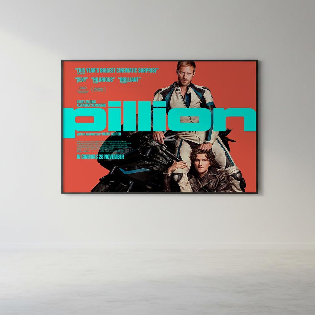 Pillion (2025) Movie Poster | Movie Canvas | Wall Art| Poster Unframed ...
