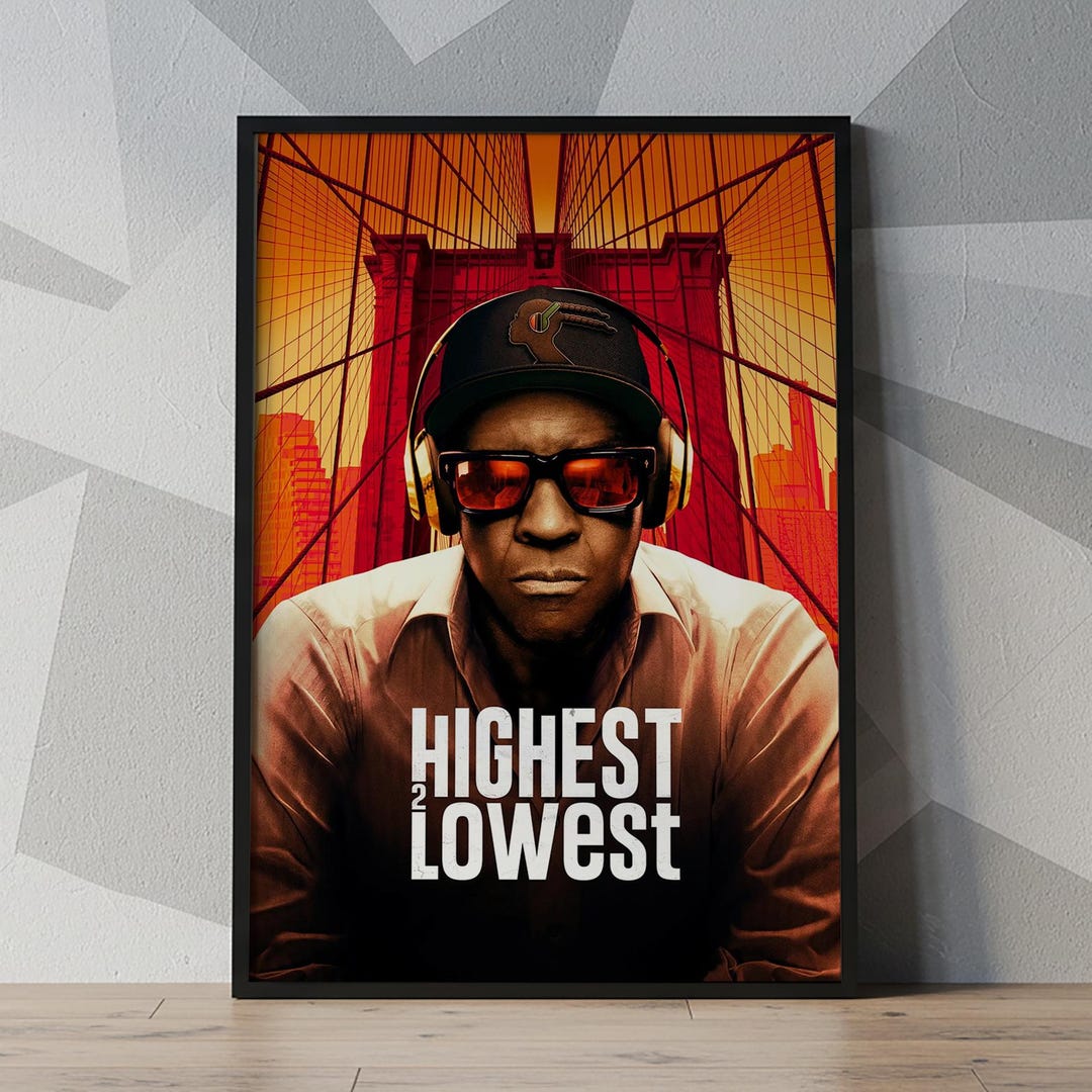 Highest 2 Lowest (2025) Movie Poster| Movie Canvas | Wall Art| Poster ...