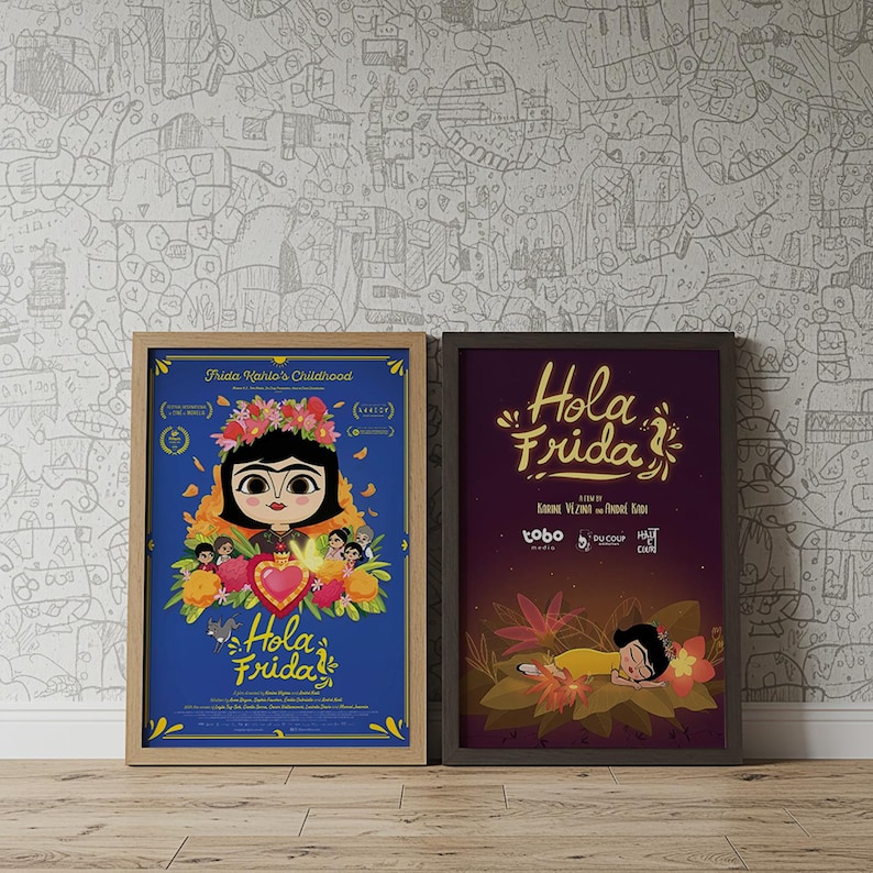 Hello Frida! (2025) Movie Poster | Movie Canvas| Wall Art| Poster Unframed| Cover Poster| Canvas ...
