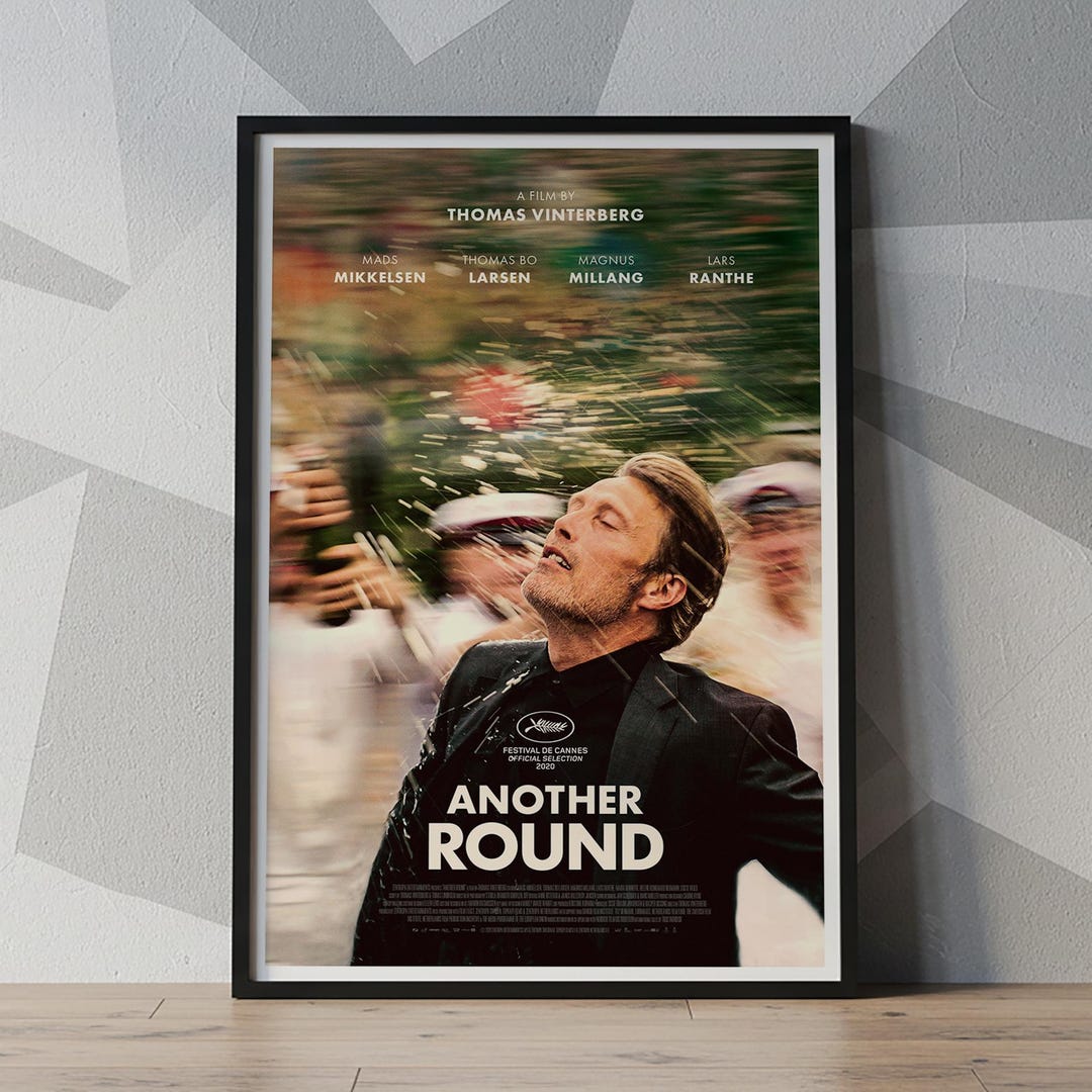 Another Round (2020) Movie Poster| Movie Canvas | Wall Art| Poster ...