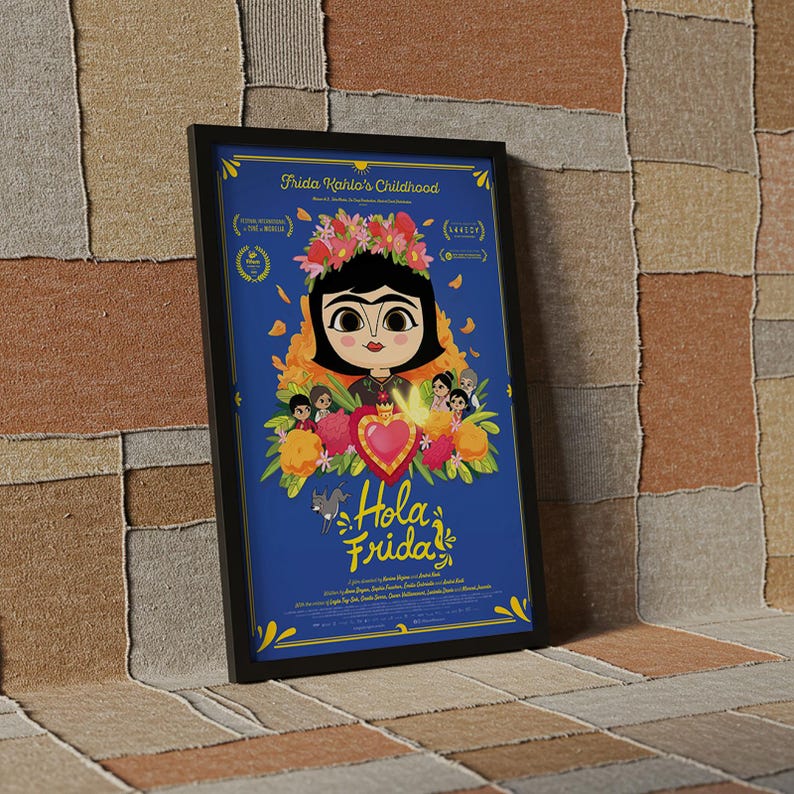 Hello Frida! (2025) Movie Poster | Movie Canvas| Wall Art| Poster Unframed| Cover Poster| Canvas ...