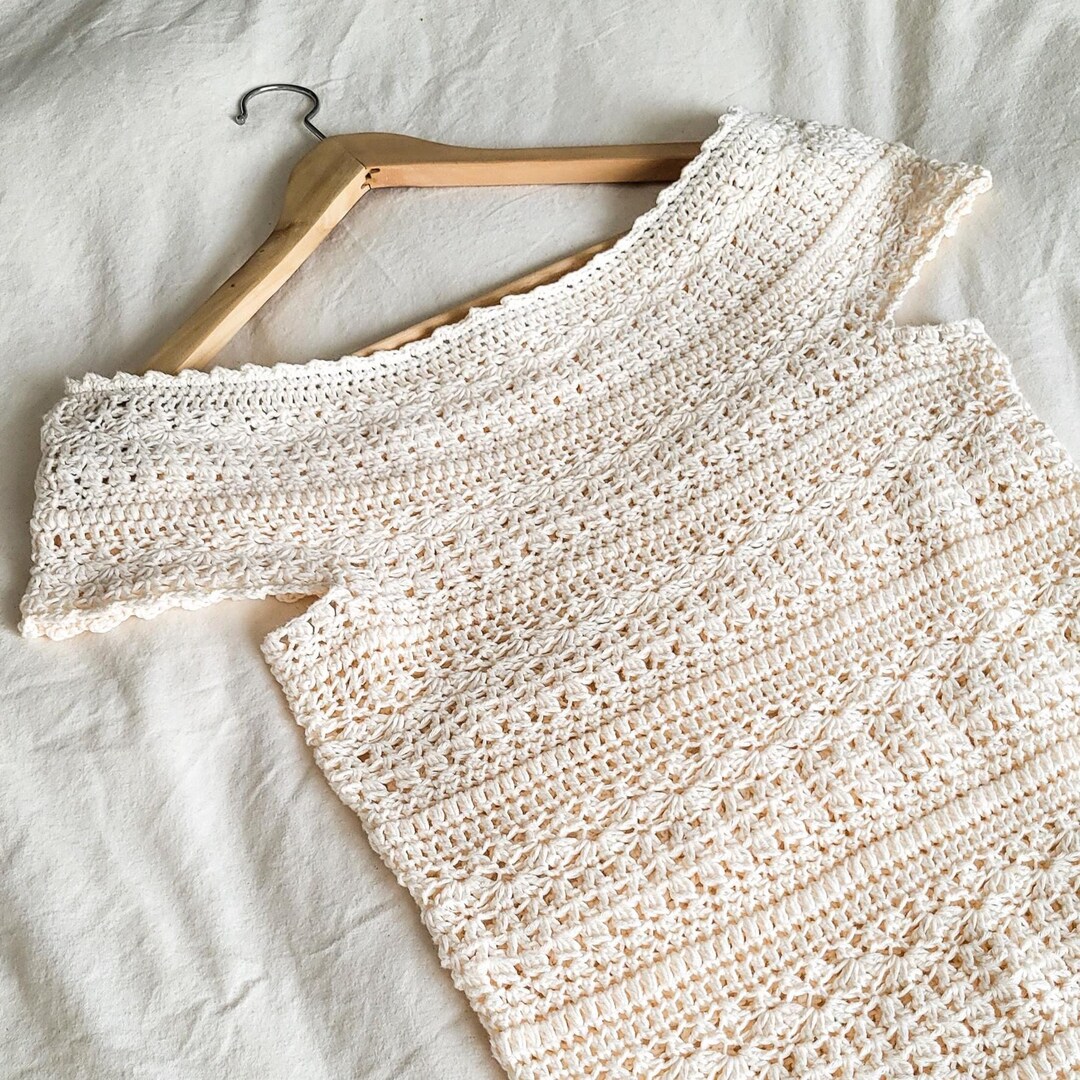 DRESS | Off-the-shoulder Crochet Dress, Midi Length Event Dress, Summer ...