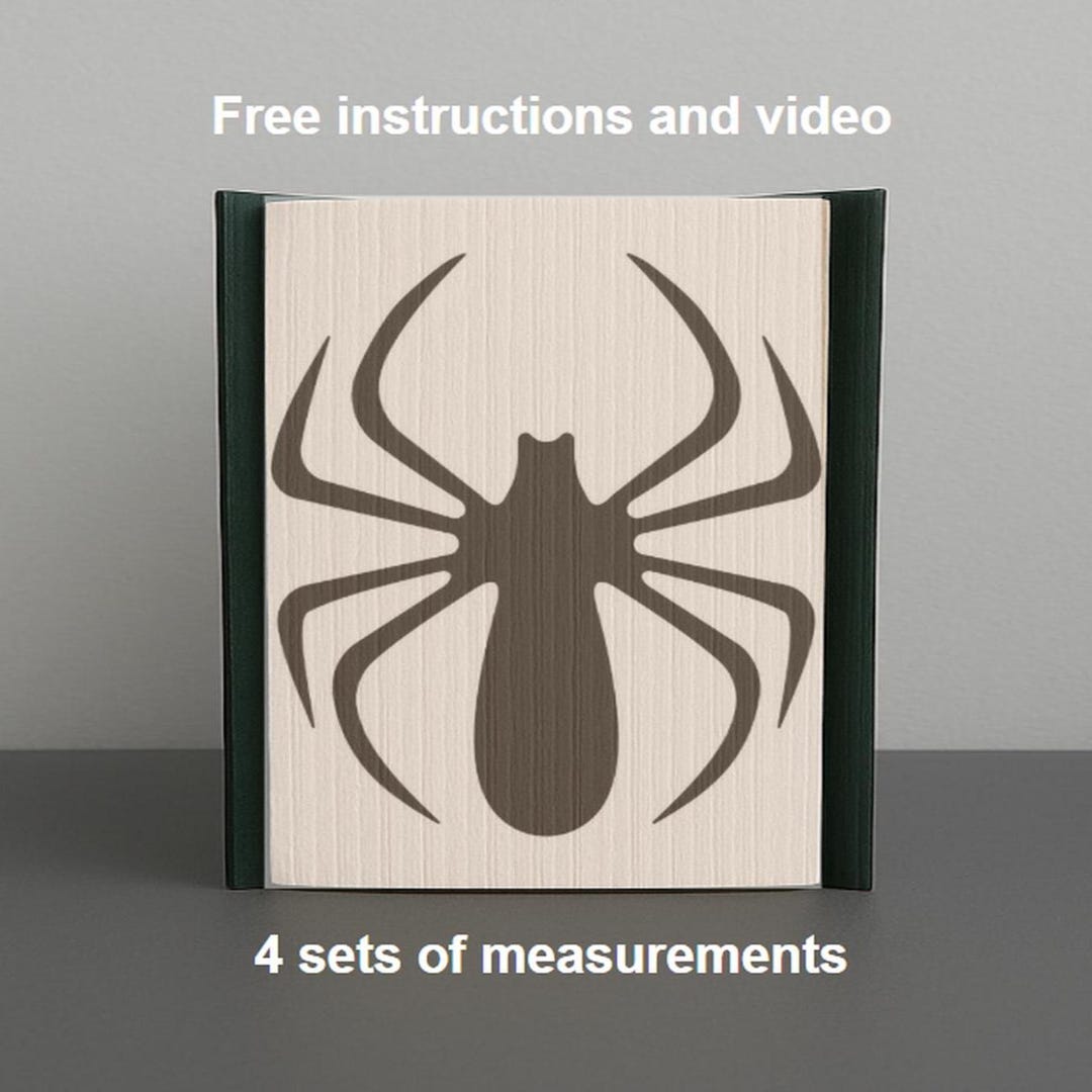 Pattern Only - Spider Book Fold - Cut and Fold, Book Folding Pattern ...