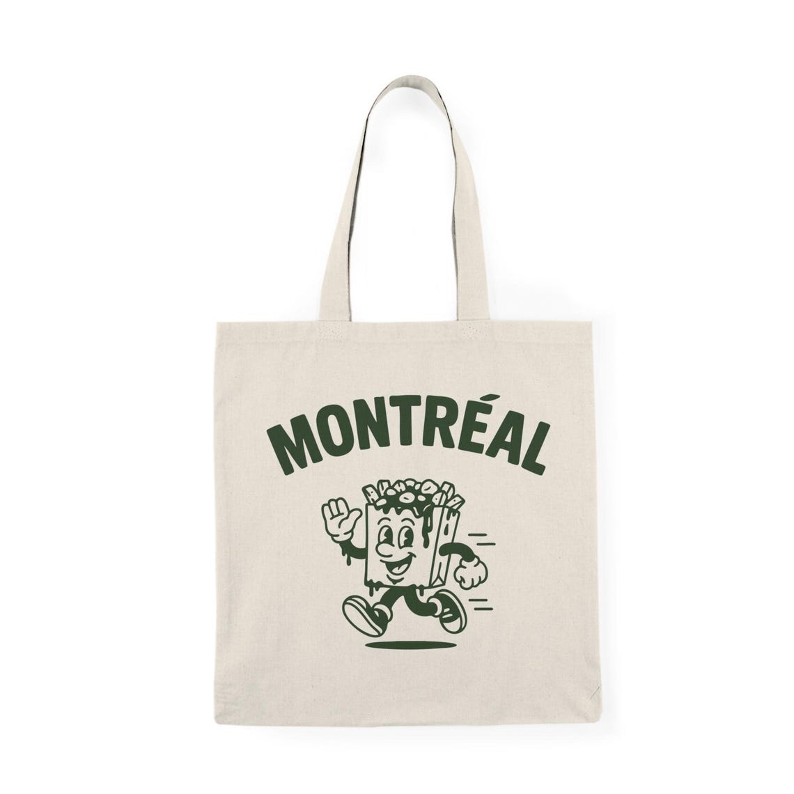 Montréal Poutine Tote Bag — Eco Canvas Grocery Bag, Quebec Foodie Gift ...