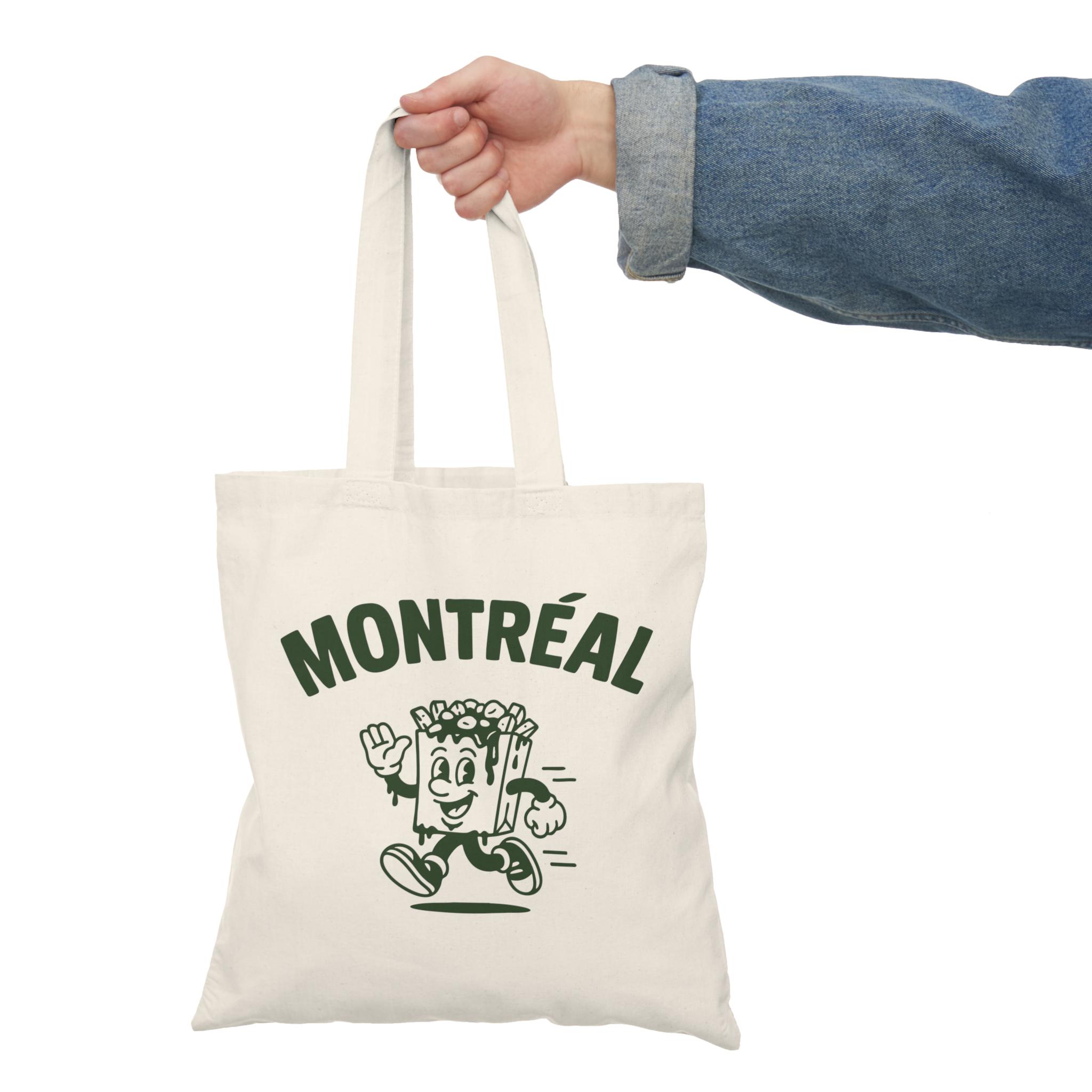 Montréal Poutine Tote Bag — Eco Canvas Grocery Bag, Quebec Foodie Gift ...