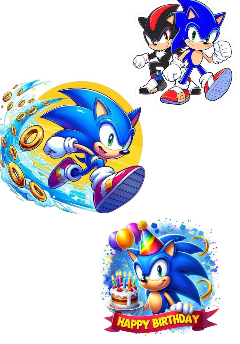 Super Sonic Hedgehog Bundle 20+ Png & 20+ Svg | Sonic and Shadow Font ...