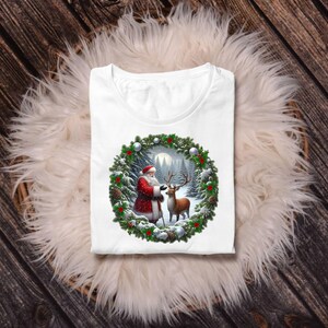 Christmas Round PNG SVG Bundle | Winter Scene Art - Etsy