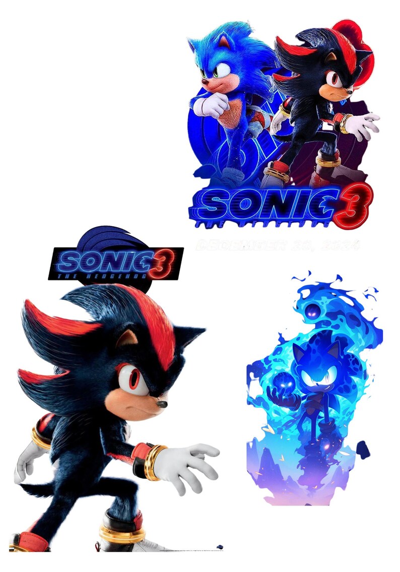 Super Sonic Hedgehog Bundle 20+ Png & 20+ Svg | Sonic and Shadow Font ...