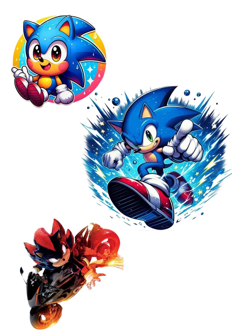 Super Sonic Hedgehog Bundle 20+ Png & 20+ Svg | Sonic and Shadow Font ...