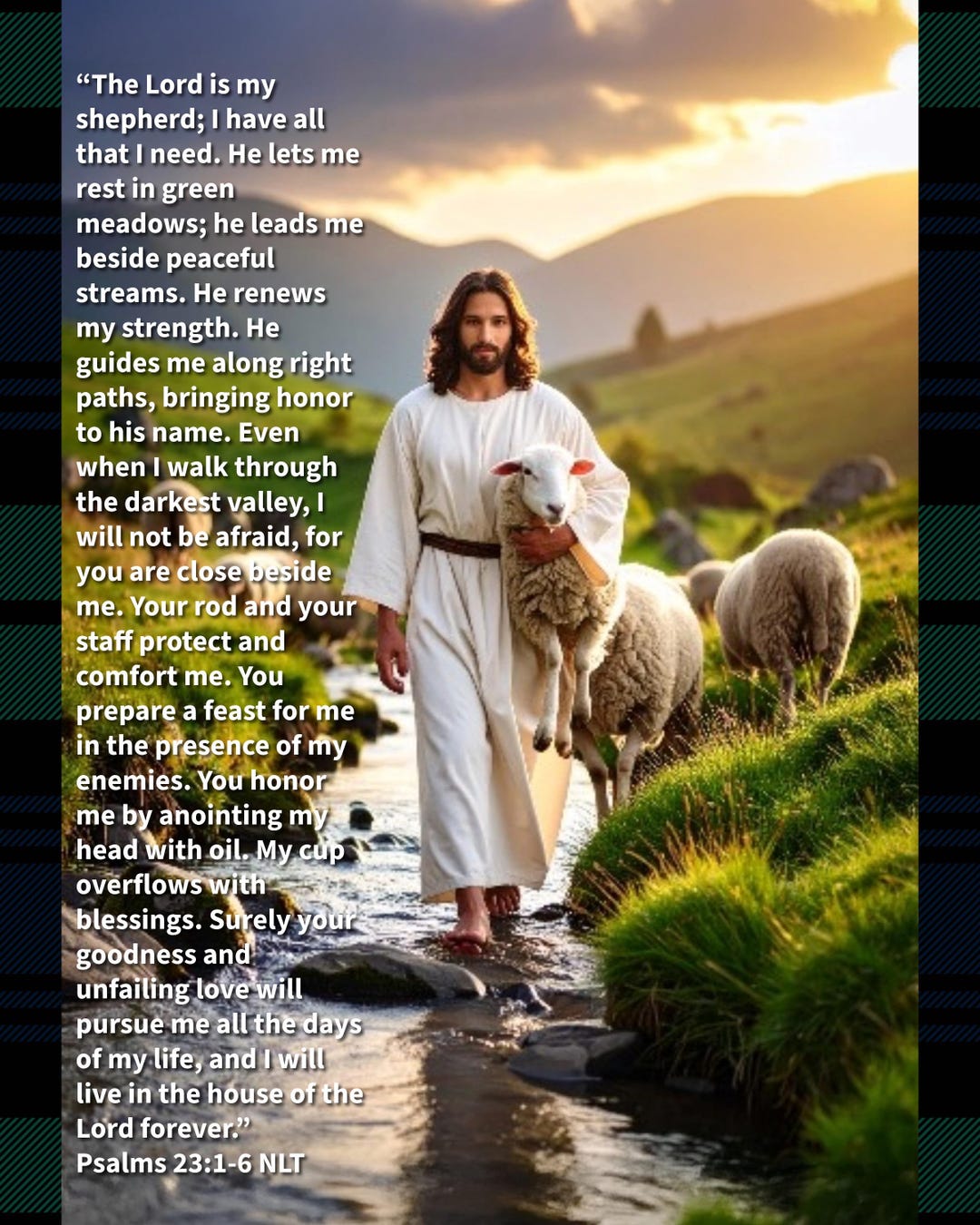 The Lord is MY Shepherd Psalm 23 Printable Art - Etsy