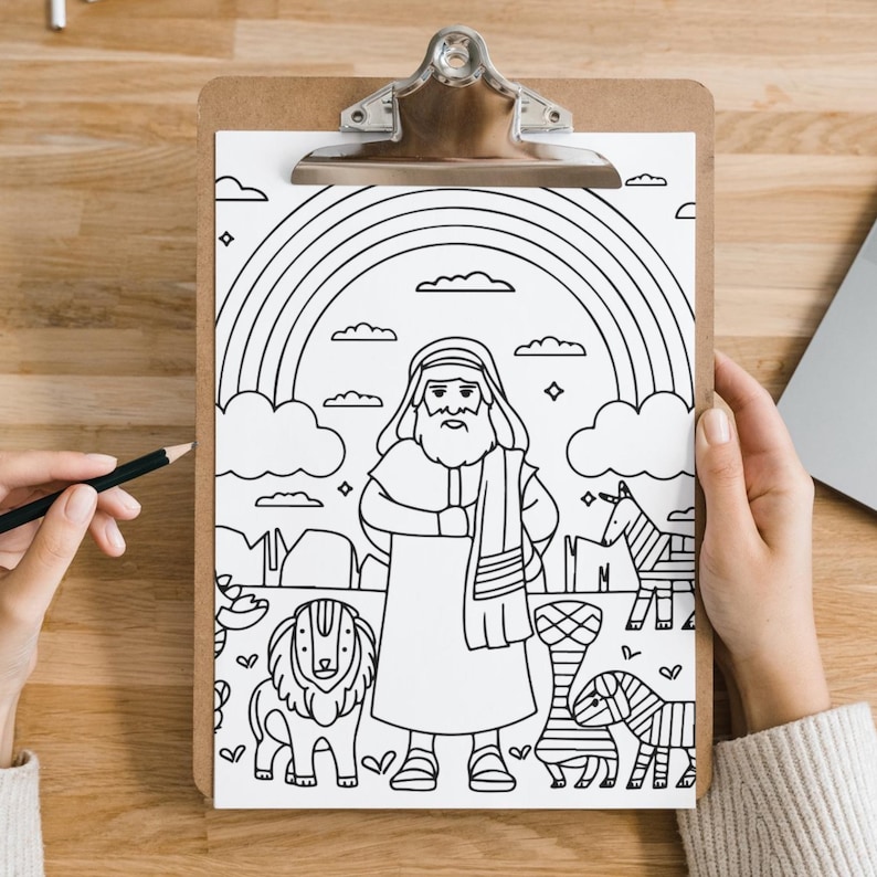 Bible Coloring Pages for Kids | 33 Bold and Easy Christian Coloring ...