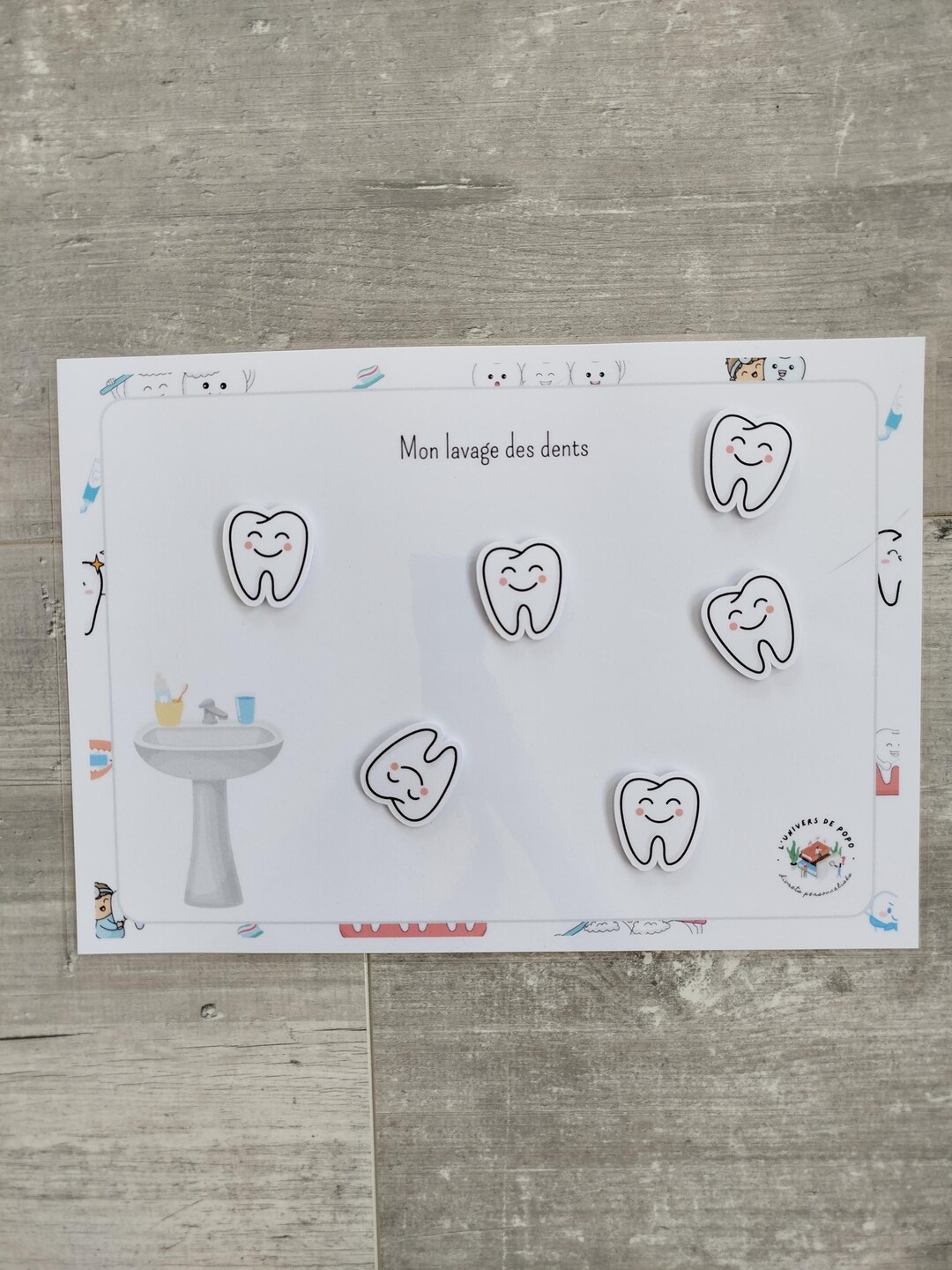 Learning Sheet, Activity, Teeth Brushing - Etsy