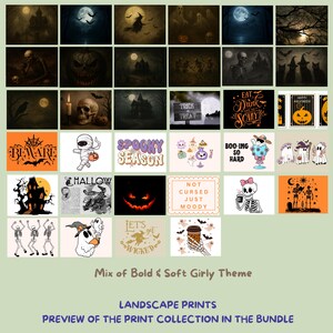 Halloween Mega Bundle Prints, 100+ Prints, Spooky Fall Decor, Halloween ...