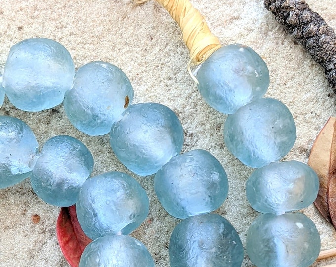 African Blue Glass Beads - Etsy