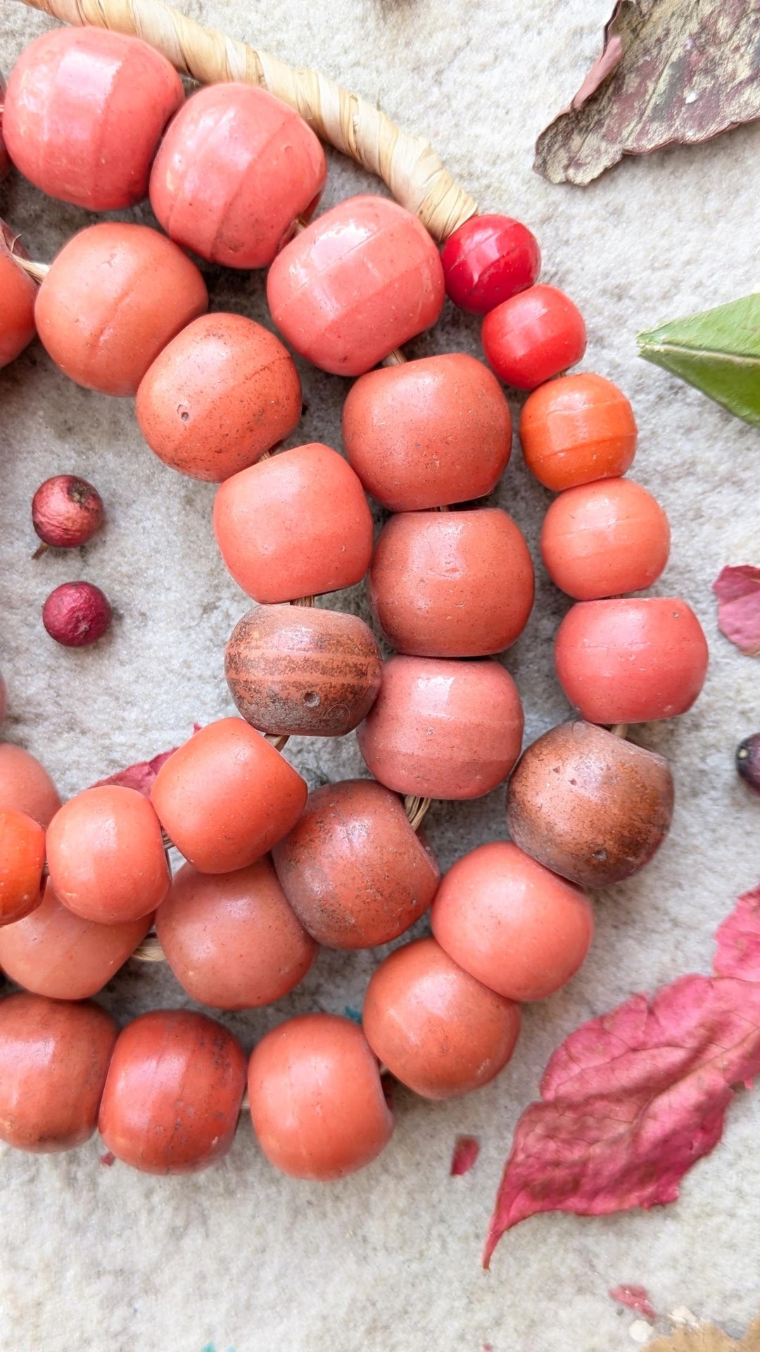 Vintage African Olumbo Beads - Etsy